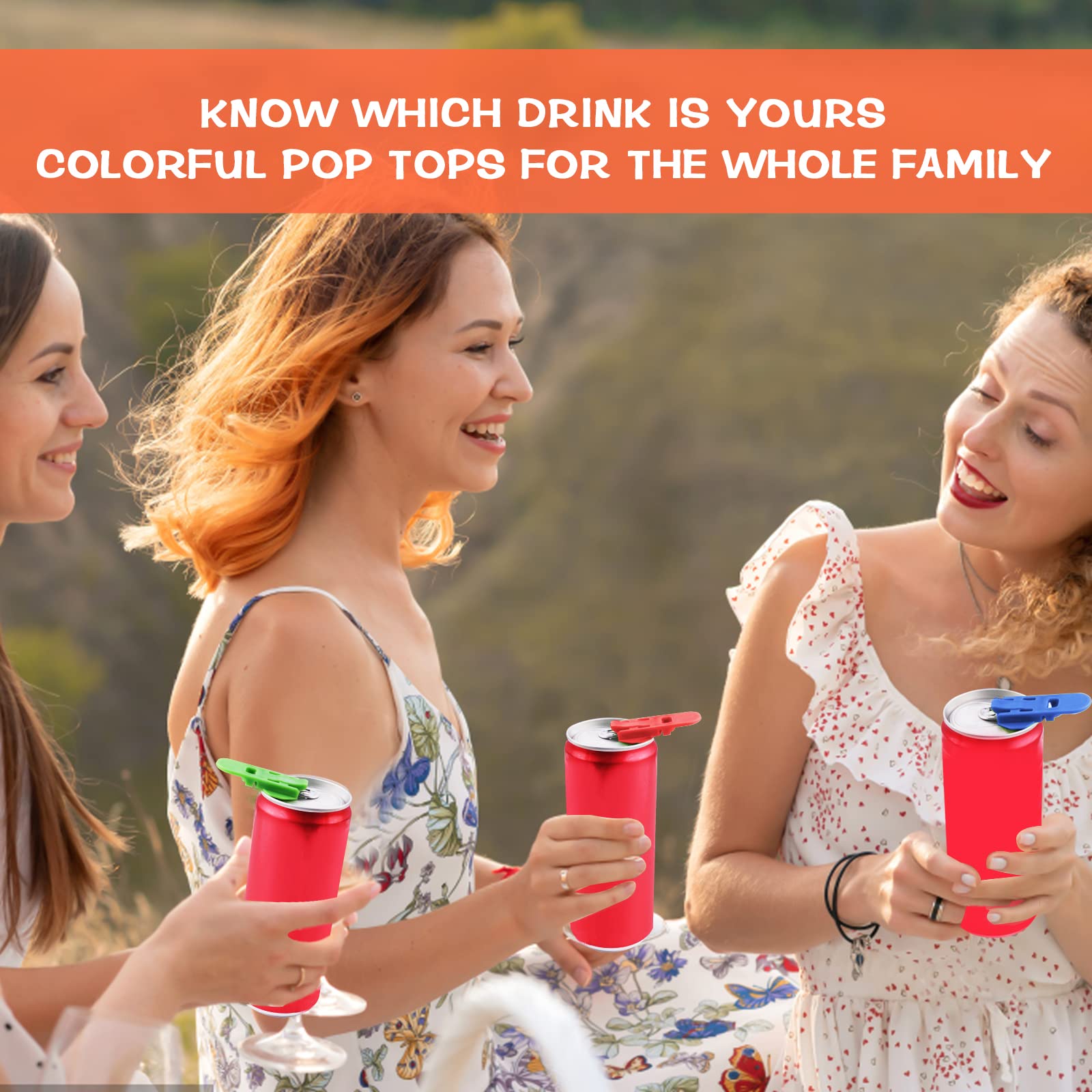 Snapklik.com : 24 Pieces Drink Shield And Soda Protector, Easy Soda ...