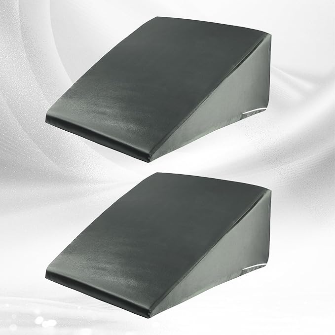 Amazon.com: HOMBYS 2 Pack Satin Bed Wedge Pilow Cover, 24x24x7.5 inches ...