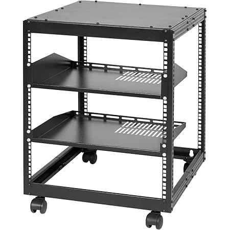 Amazon.com: VEVOR 12U Open Frame Server Rack, 23''-40'' Adjustable ...