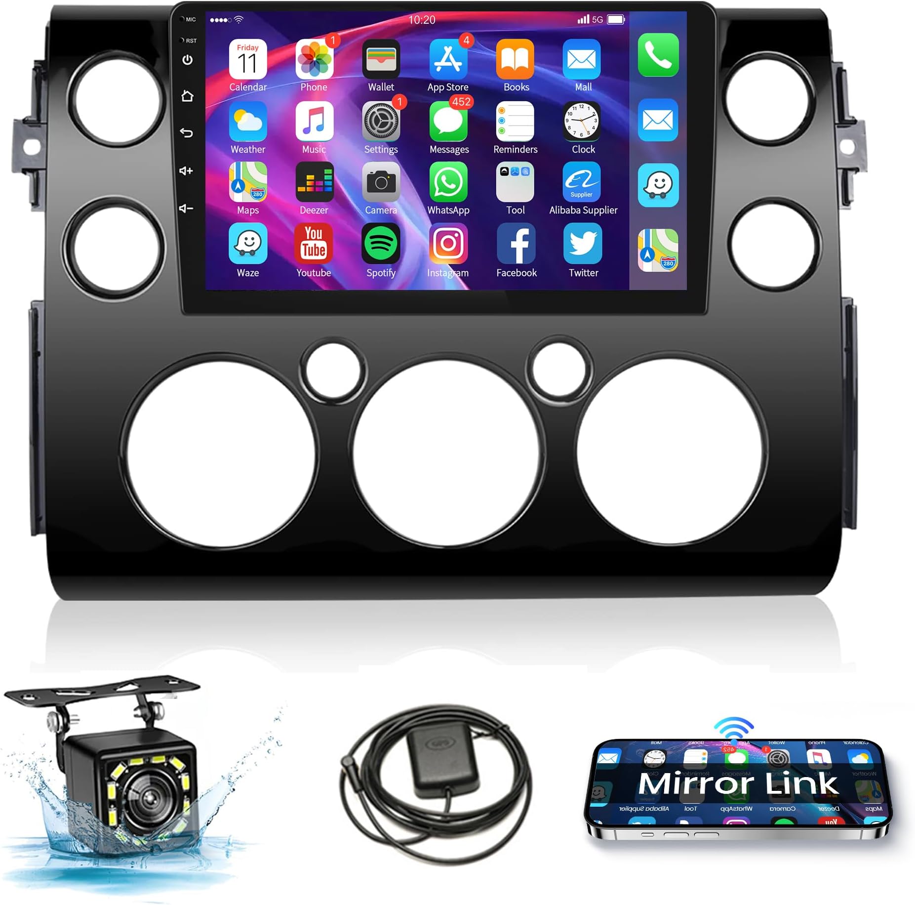 Amazon.com: Car Radio Stereo for Toyota FJ Cruiser 2006-2023, 1G+32G ...