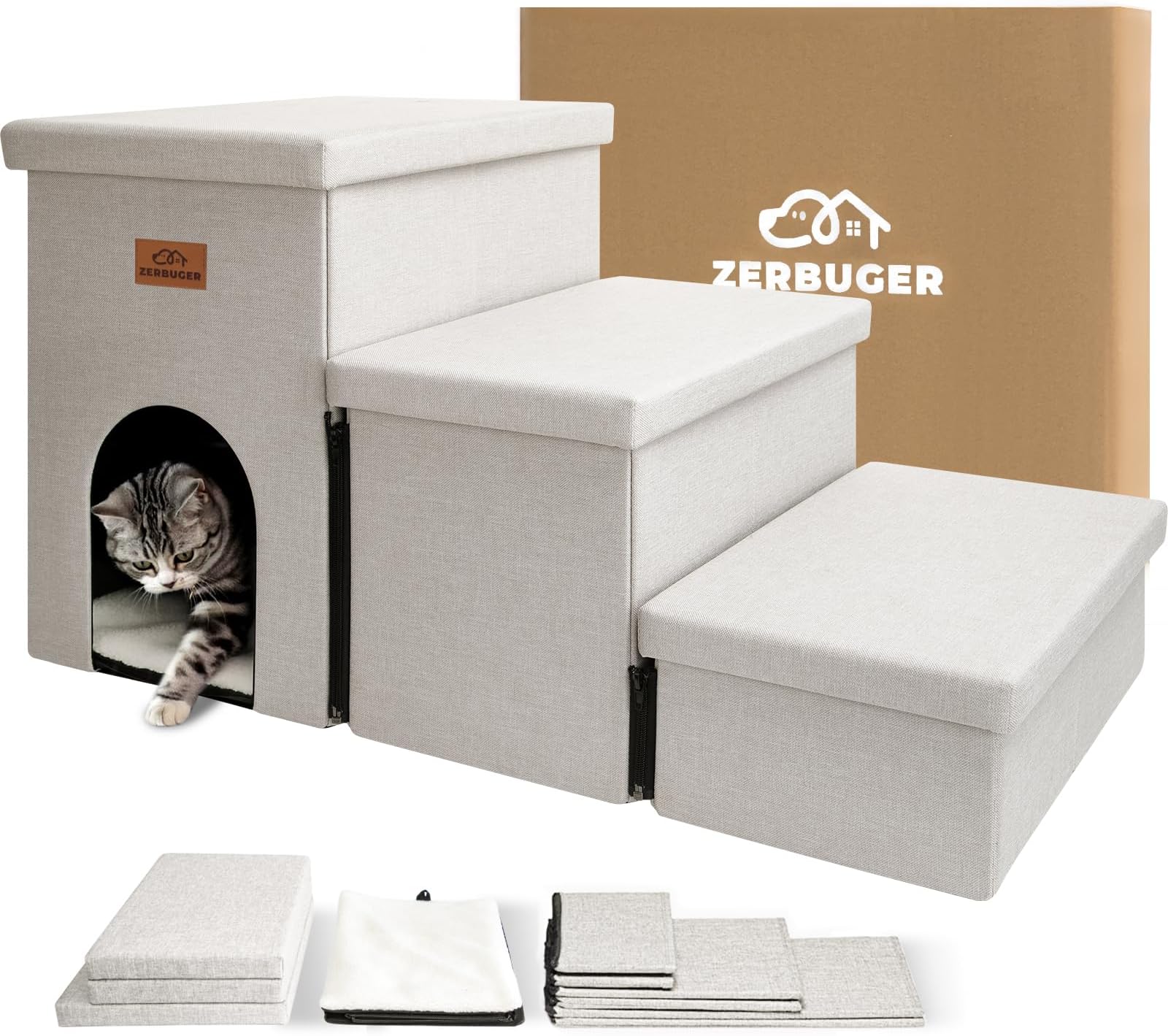 Amazon.com : Dog Stairs for Small Dogs, 31" Dog Steps to Beds Couch ...