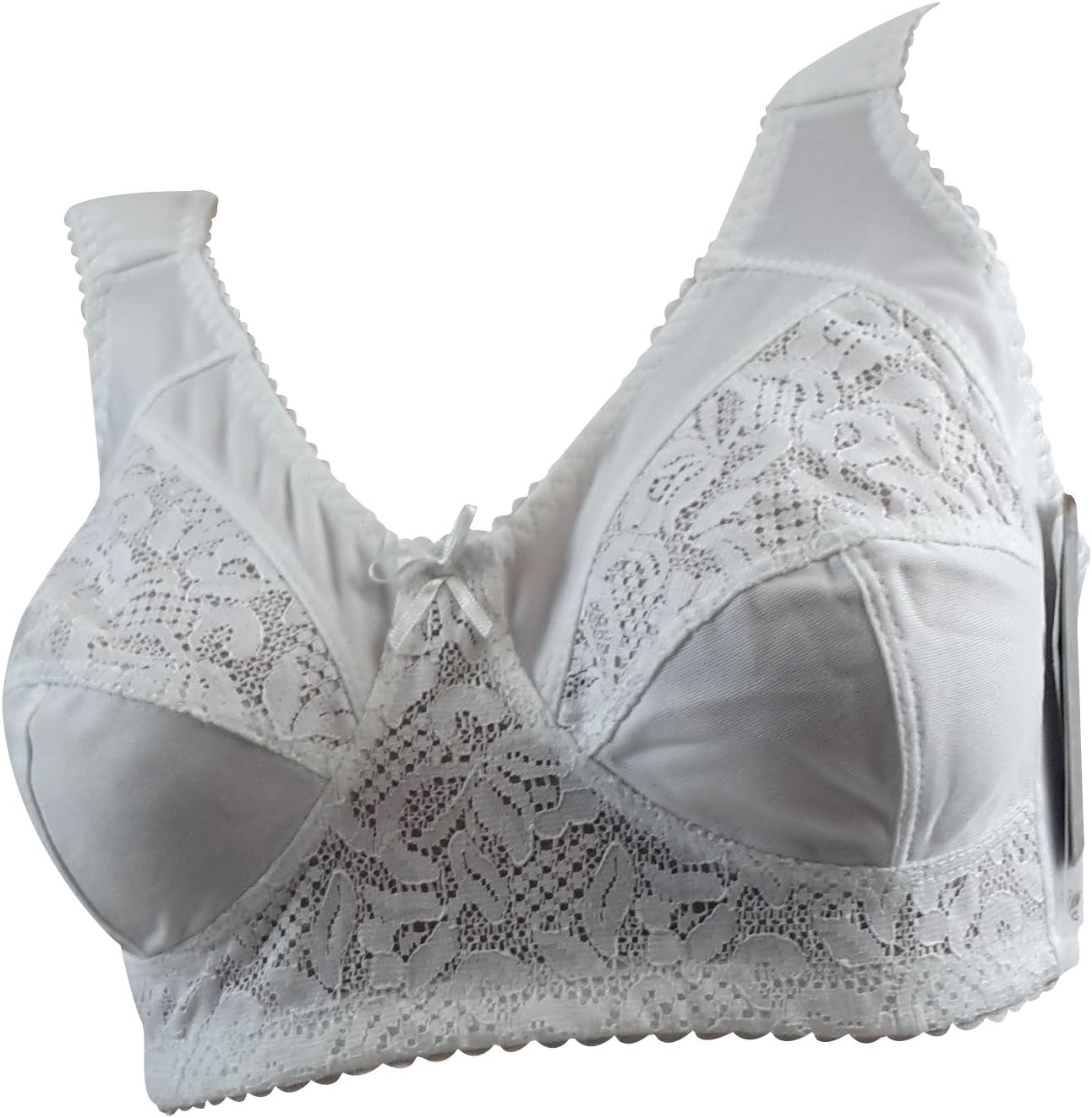 Kudreshov Soft BH mit Spitzeneinsätzen (Nr. 38) 75D weiß : Amazon.de ...