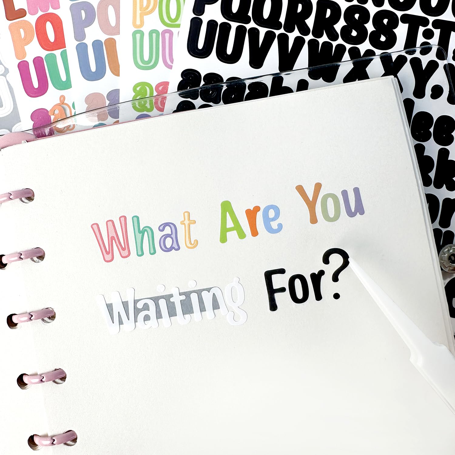 Snapklik.com : 4800 PCS 30-Sheet 0.5 Inch Small Letter Stickers For ...