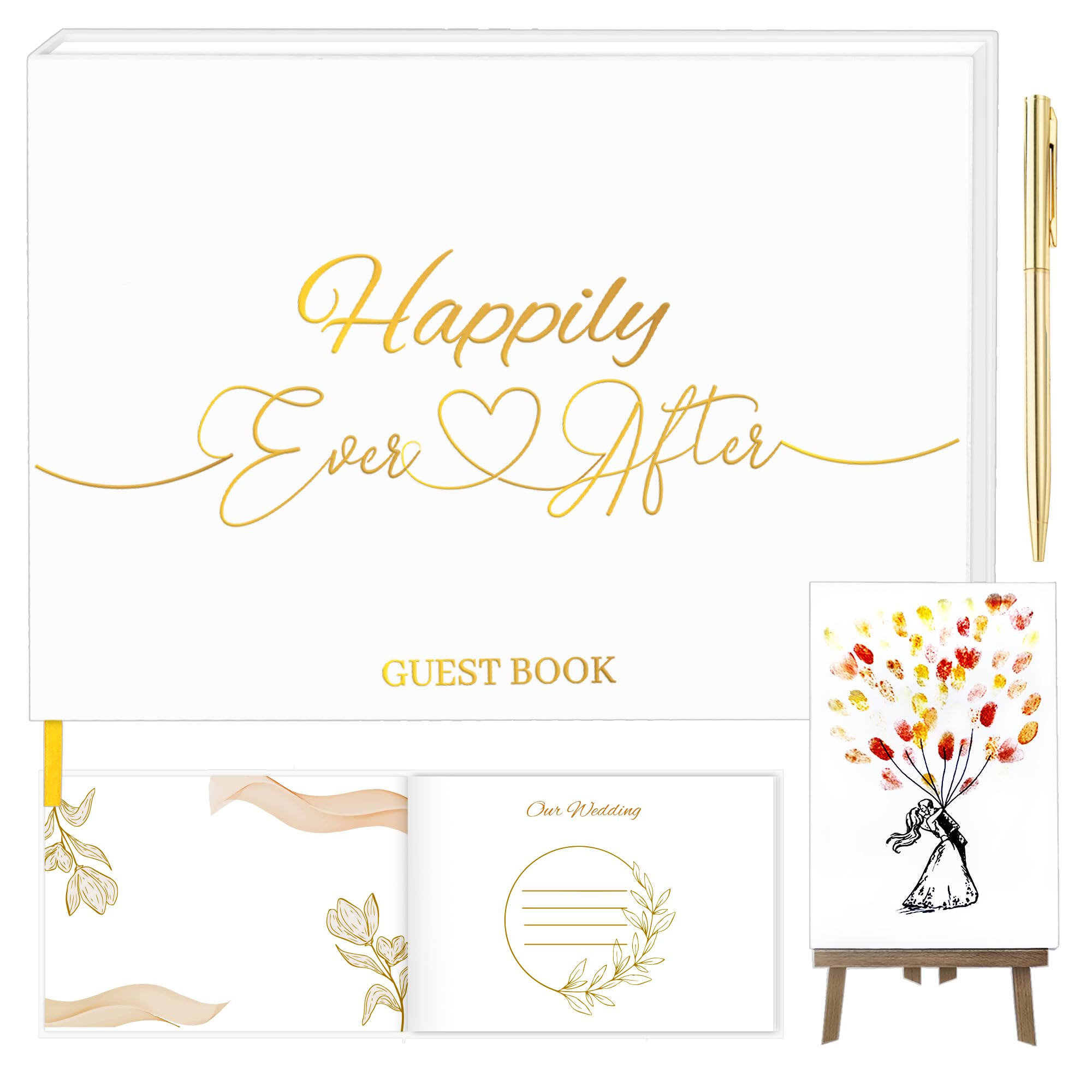 Amazon.com: Wedding Guest Book - Guest Book Wedding Reception, Guest ...