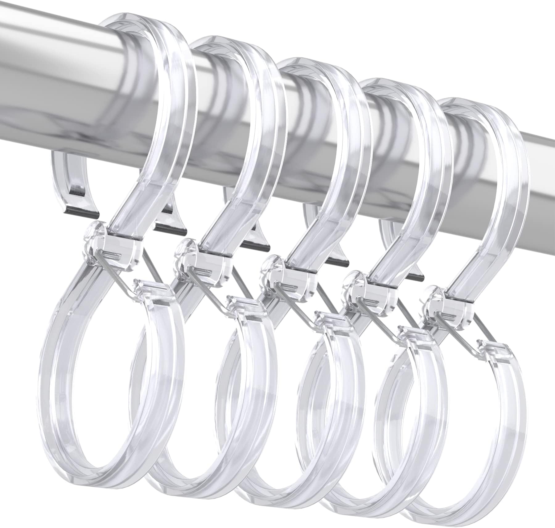 Amazon.com: Extra Long Shower Rings/Hooks (4.0) : Home & Kitchen