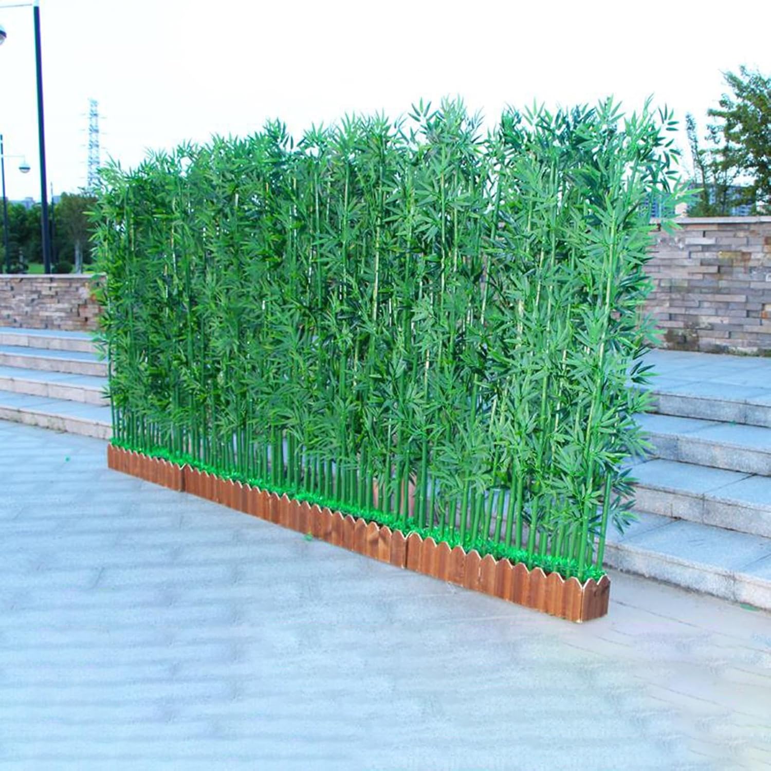 Amazon.com: 250 200 180 150 100 cm Tall Simulation Bamboo Artificial ...