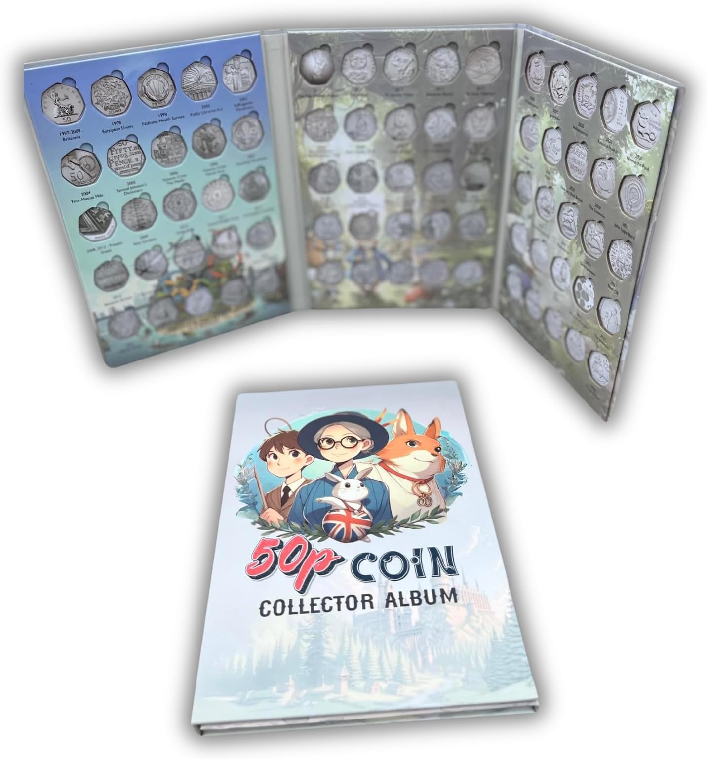 50p Fifty Pence Coin Hunt Album Folder 1997-2023 Christmas Gift ...