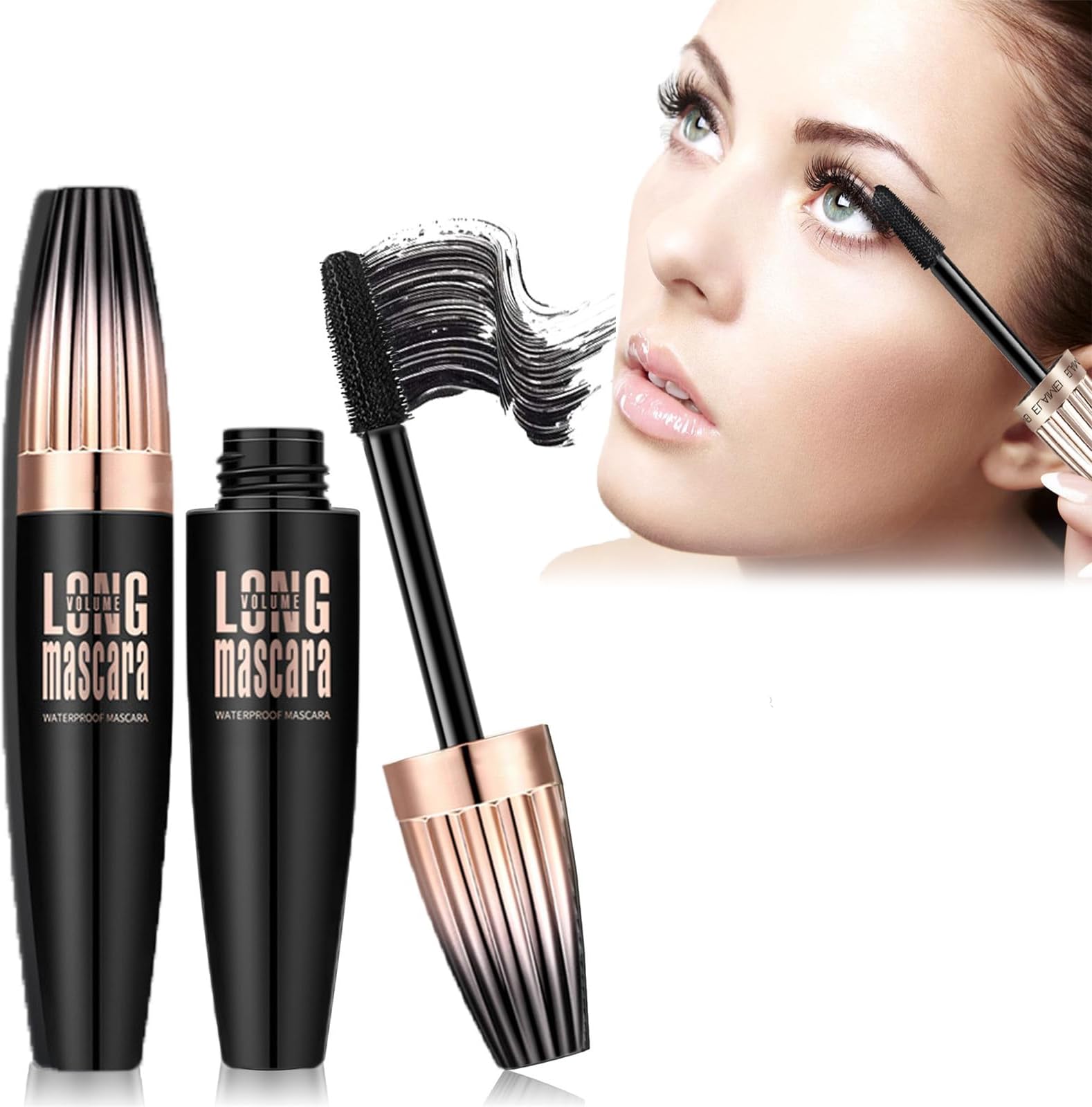 Amazon.com : My Amazing Lashes 4D Silk Fiber Mascara - Waterproof ...