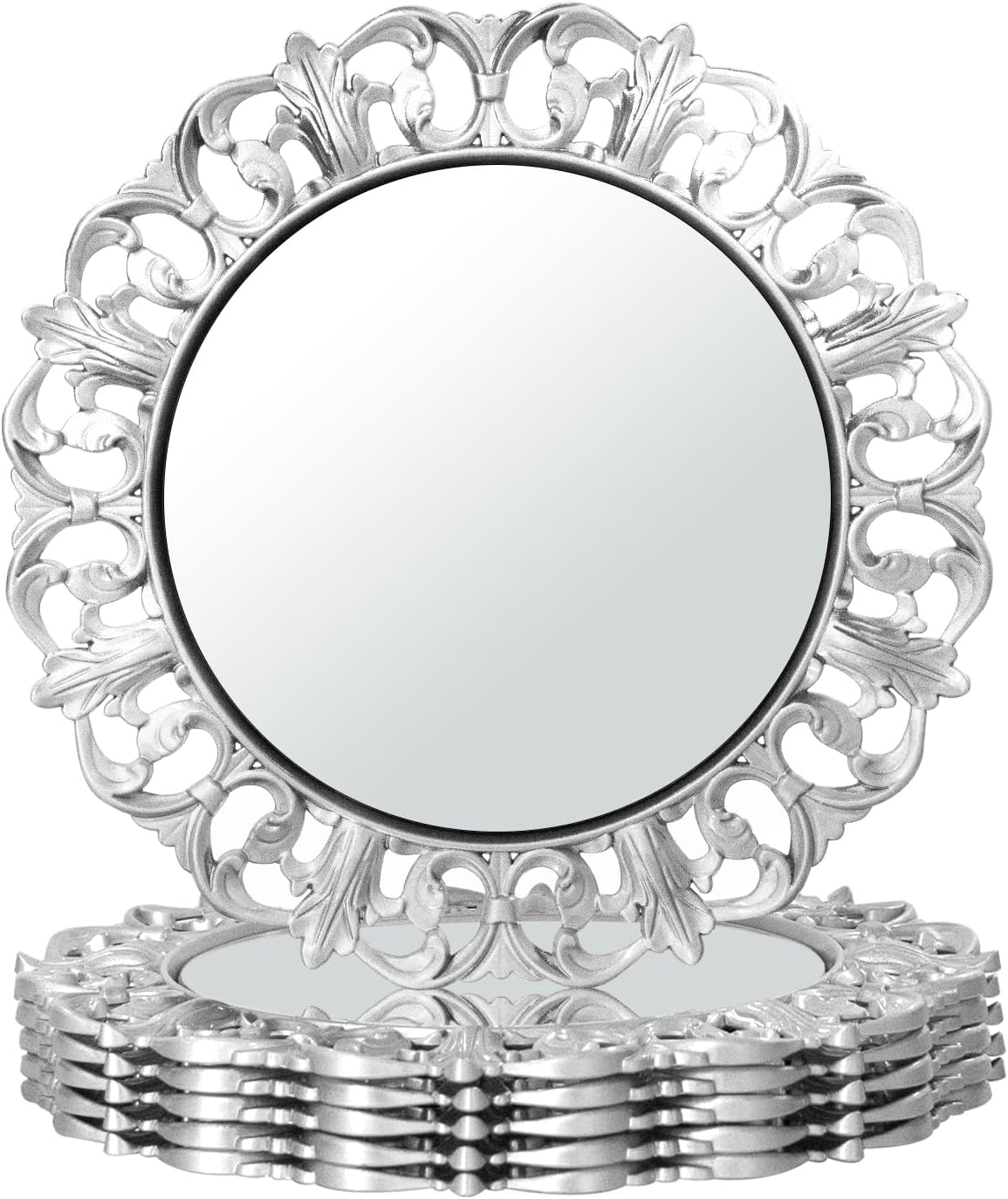 Amazon.com | MAONAME Silver Charger Plates, 13" Mirror Plate Chargers ...