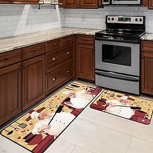 Amazon.com: Mofvugz Chef Kitchen Rugs and Mats Non-Skid Washable for ...
