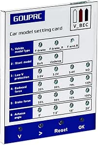 Amazon.com: GOUPRC RC Programming Card for Brushless ESC Electronic ...