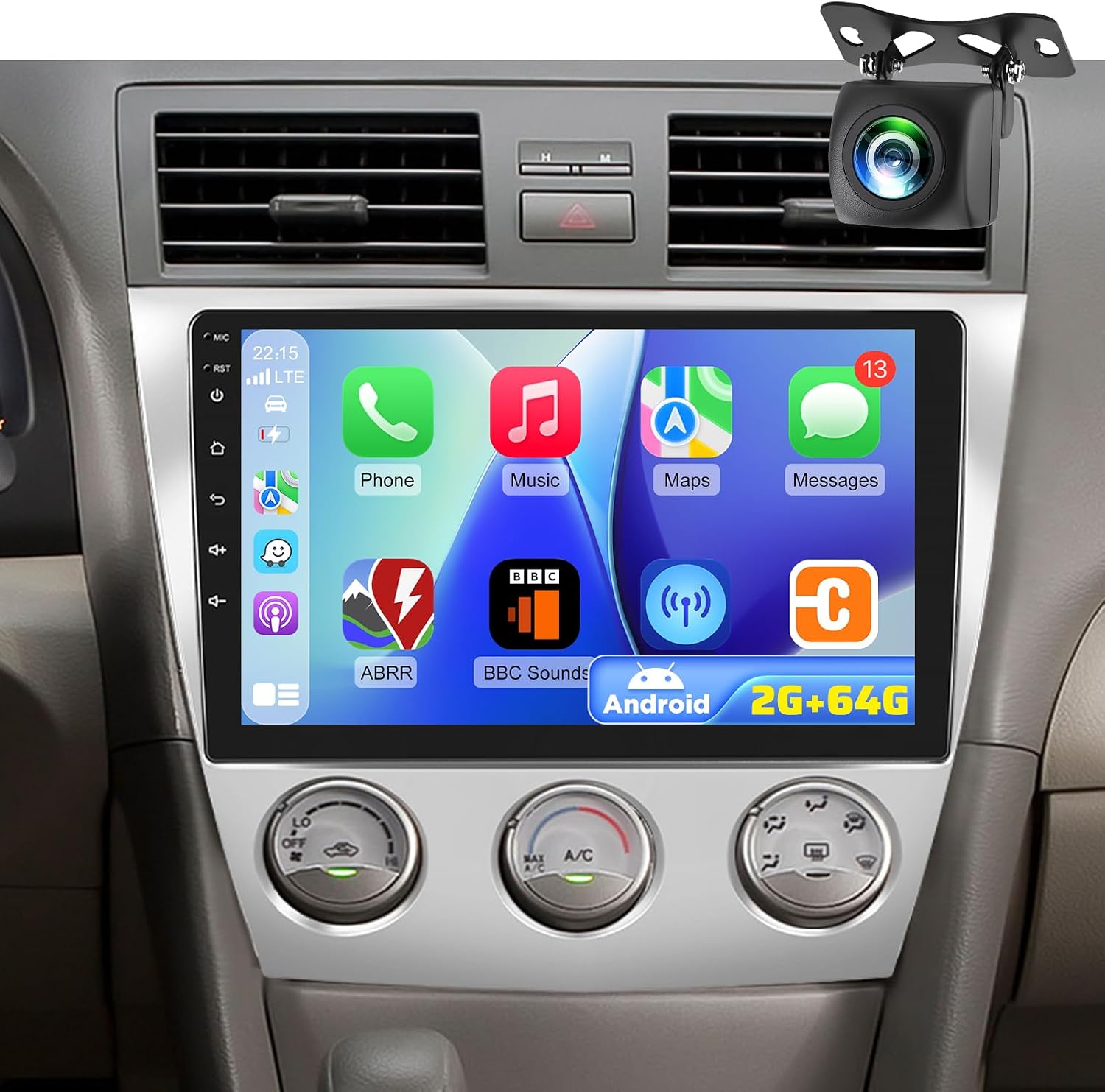 Amazon.com: Volxcereo Car Radio for Toyota Camry 2006-2011 (for Manual ...
