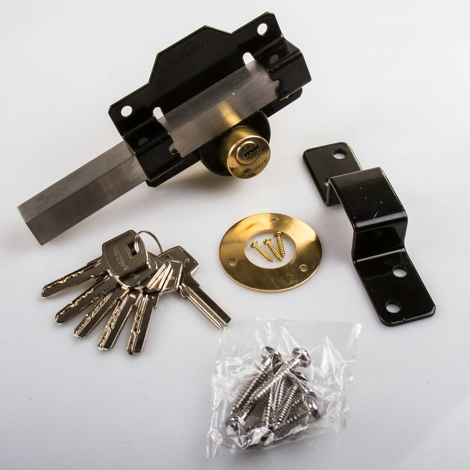 Perry 11270070BK Gate Lock : Amazon.co.uk: DIY & Tools