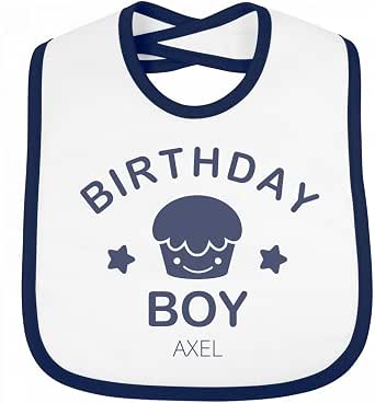 Amazon.com: Birthday Boy Axel Bib: Infant Rabbit Skins Contrast Trim ...
