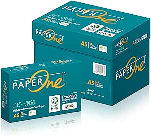 Amazon.co.jp: PaperOne Copy Paper, A5, 5000 Sheets (500 Sheets x 10 Sheets), High White Copy ...