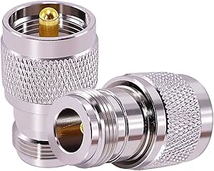 Amazon.com: CANRIO 2PCS UHF PL259 Male to N Type Female Straight Coax Adapter RF Coaxial ...