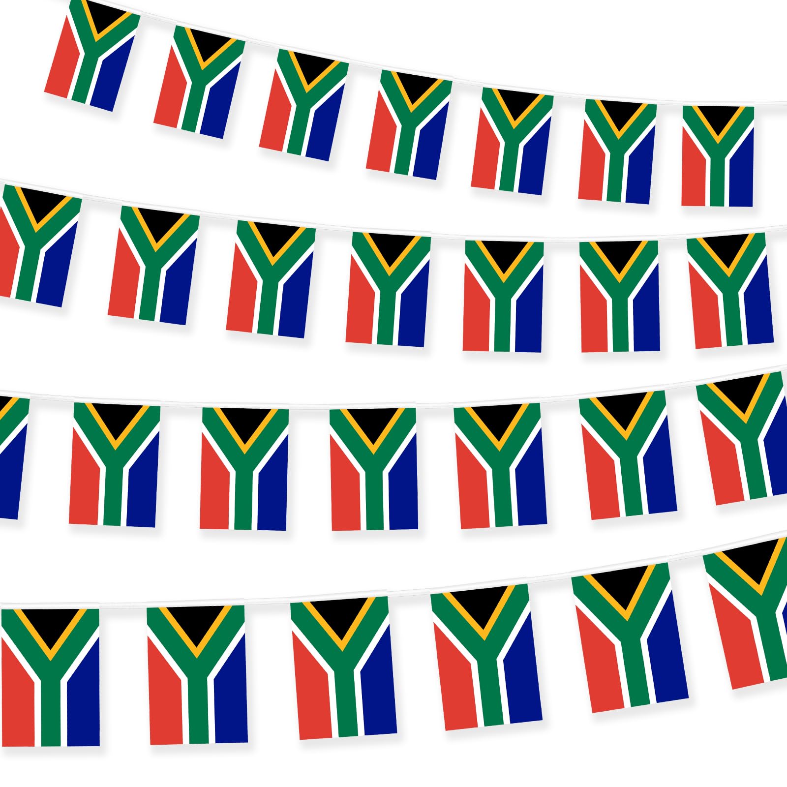 South Africa Flags 10 Meters Bunting 30pcs South Africa Flag Garland ...