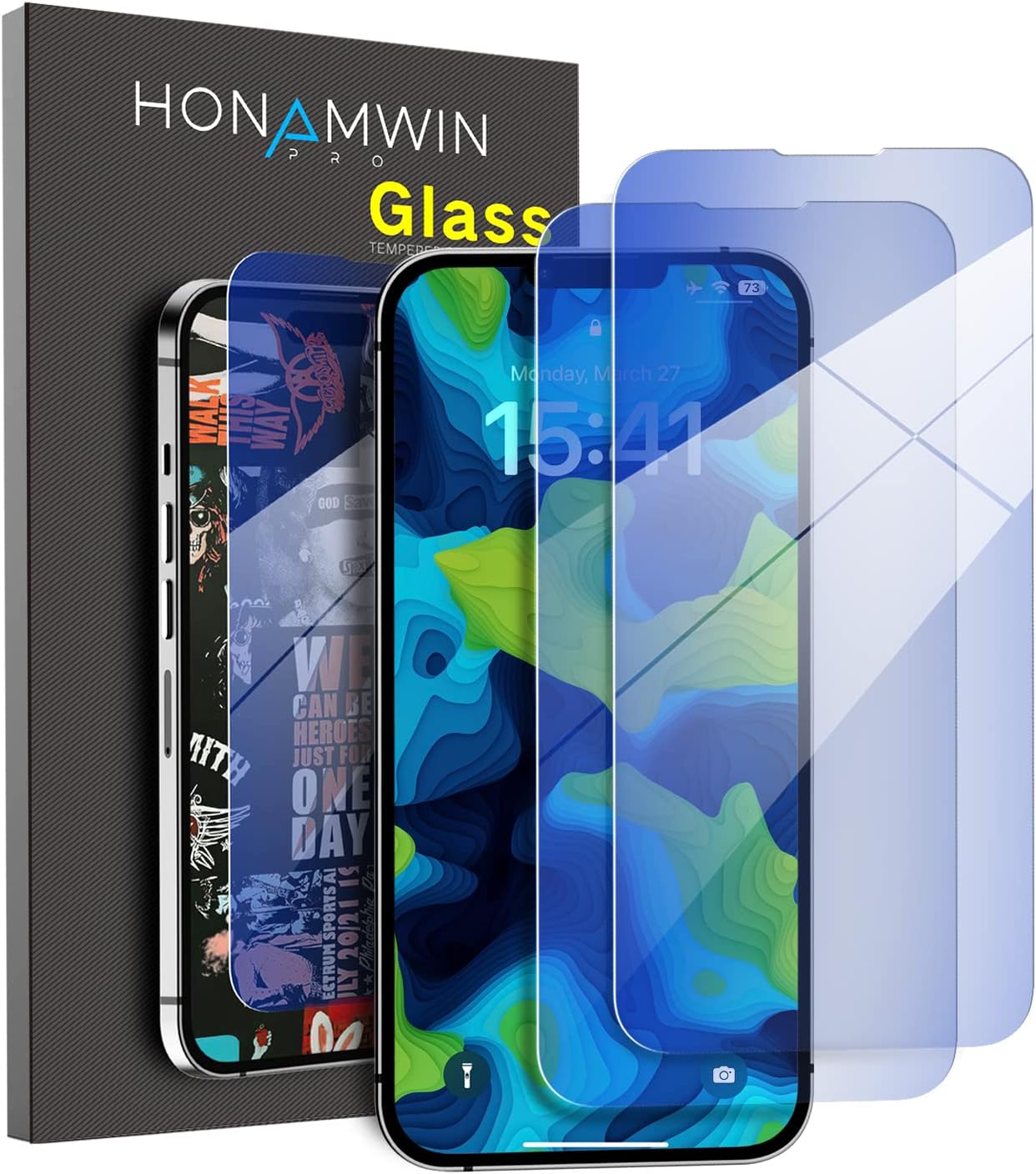 Amazon.com: Focuses Anti Blue Light Screen Protector for iPhone 15pro ...