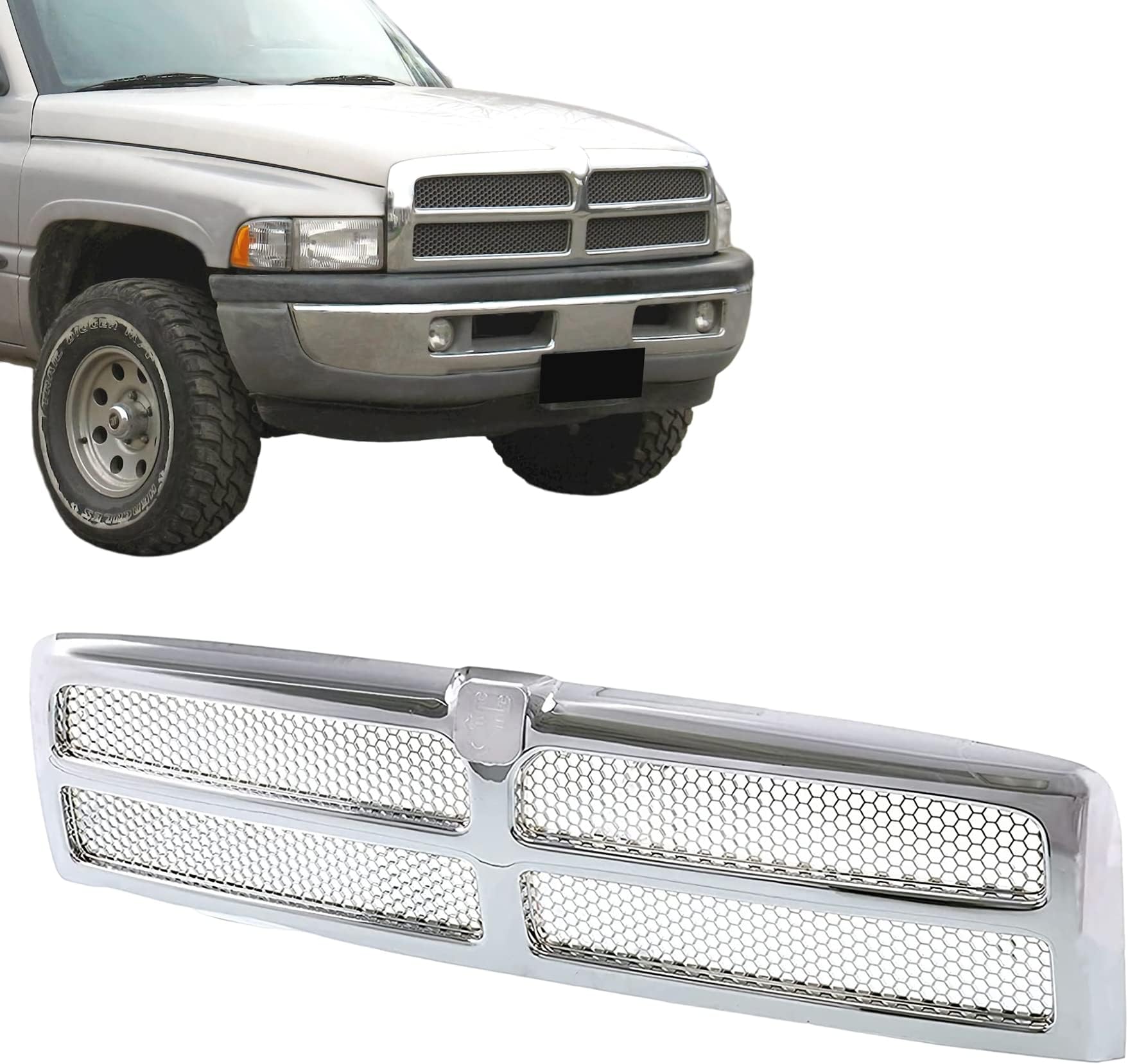 Amazon.com: EzMech Front All Chrome Grille Assembly Compatible With ...