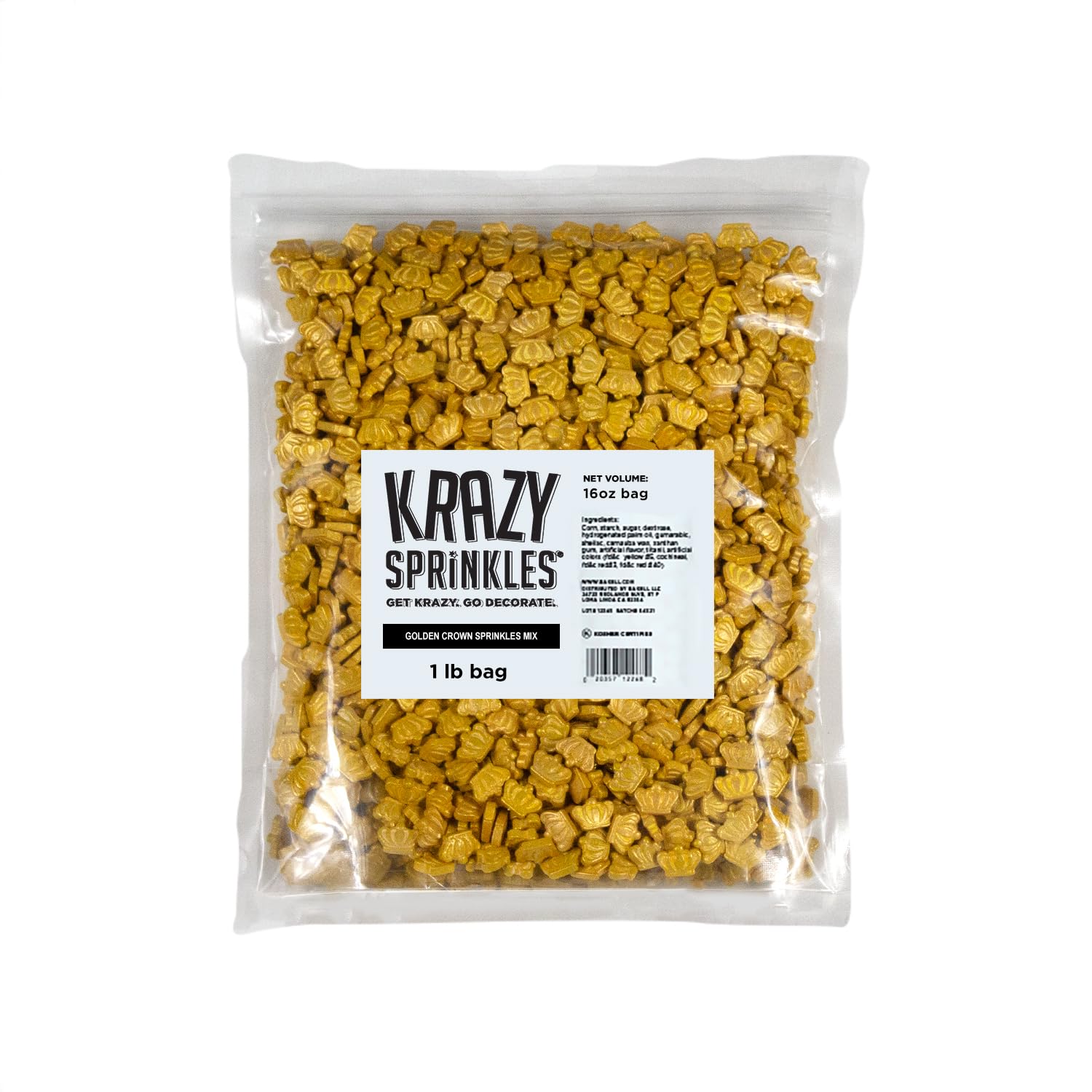 Amazon.com: Krazy Sprinkles - Edible Sprinkle Shapes (1LB, 1x Bag) for ...