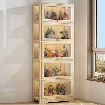 Amazon.co.jp: Collection Case Curio Display Cabinet with Acrylic, 3/4/5 ...
