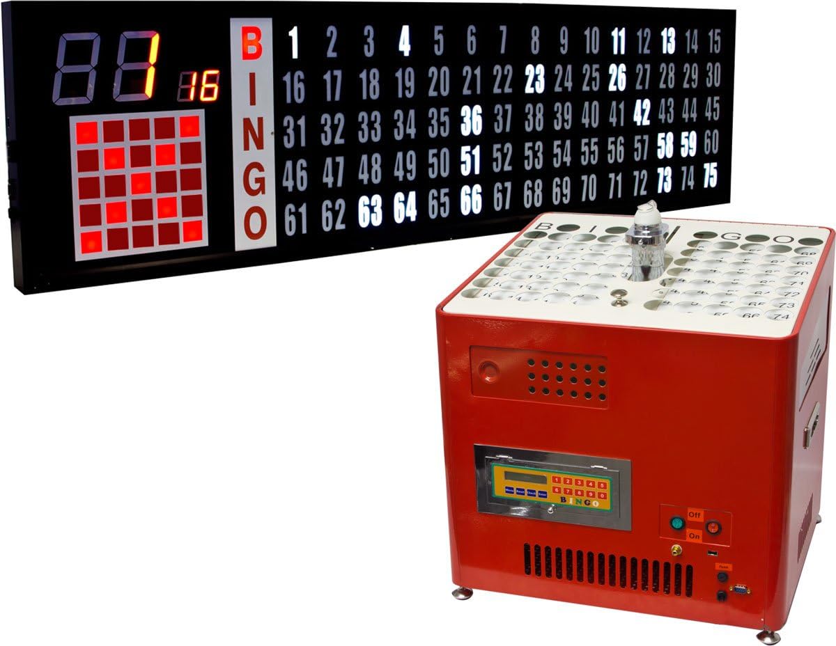 Amazon.com : Bingo Blower Electronic Table Top and 6 Foot Deluxe Bingo ...