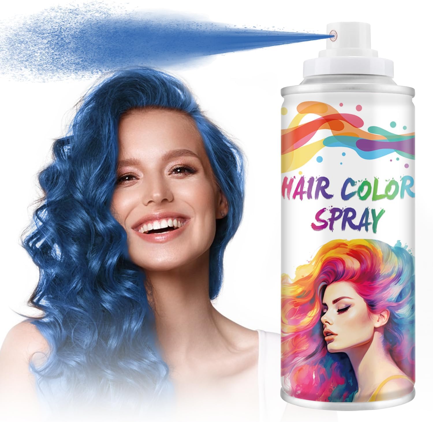 Amazon.com : Temporary Hair Color Spray, Red One-Time Use Hair Color ...