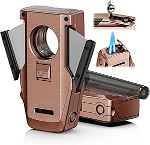 Amazon.com: All-in-One Torch Lighter with Straight Cutter, Holder ...