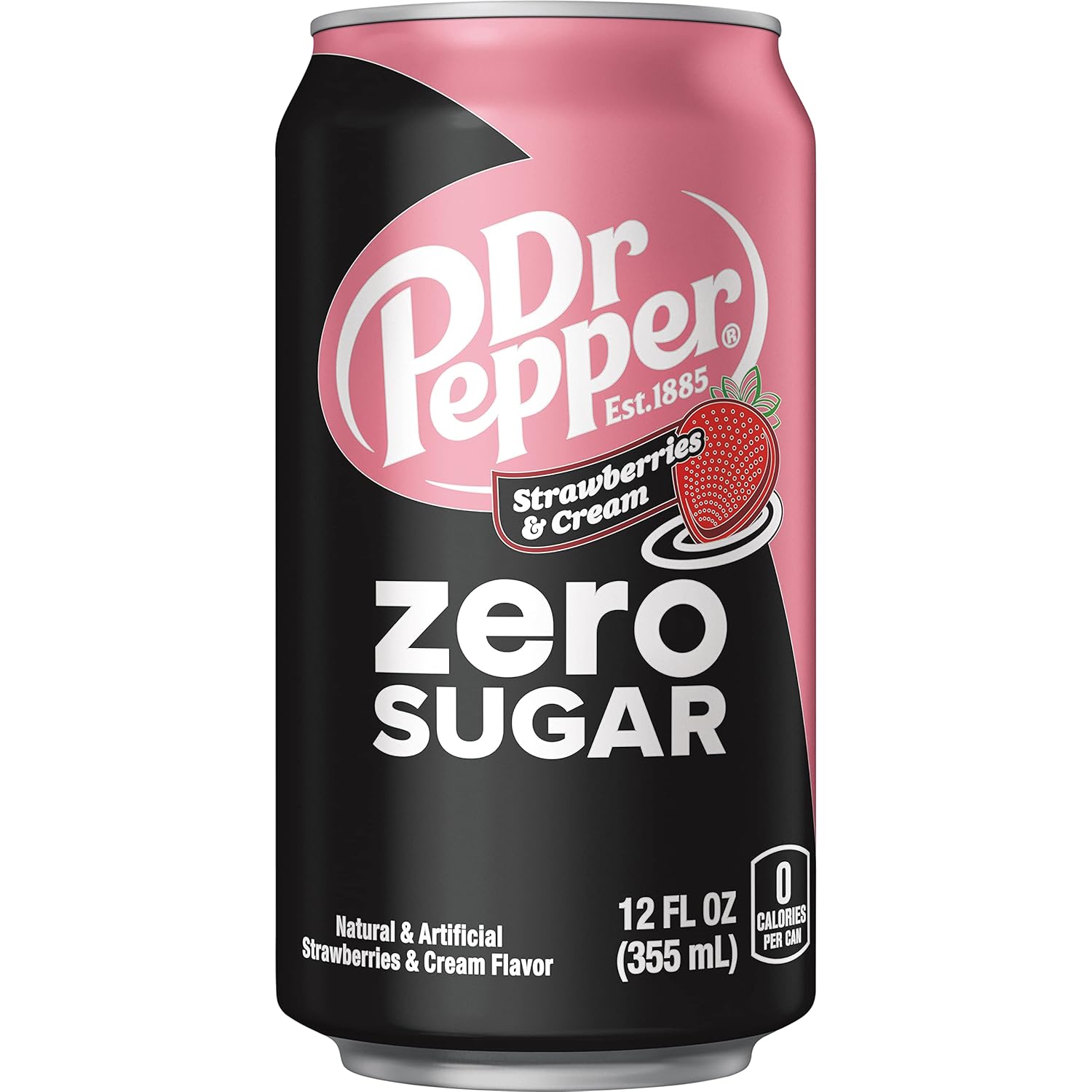 Amazon.com: Dr Pepper Zero Strawberries and Cream Soda, latas de 12 ...