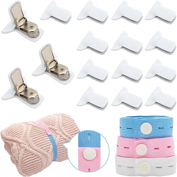 Amazon.com: 16 Pack Padded Comforter Clips Duvet Clips White Padded ...