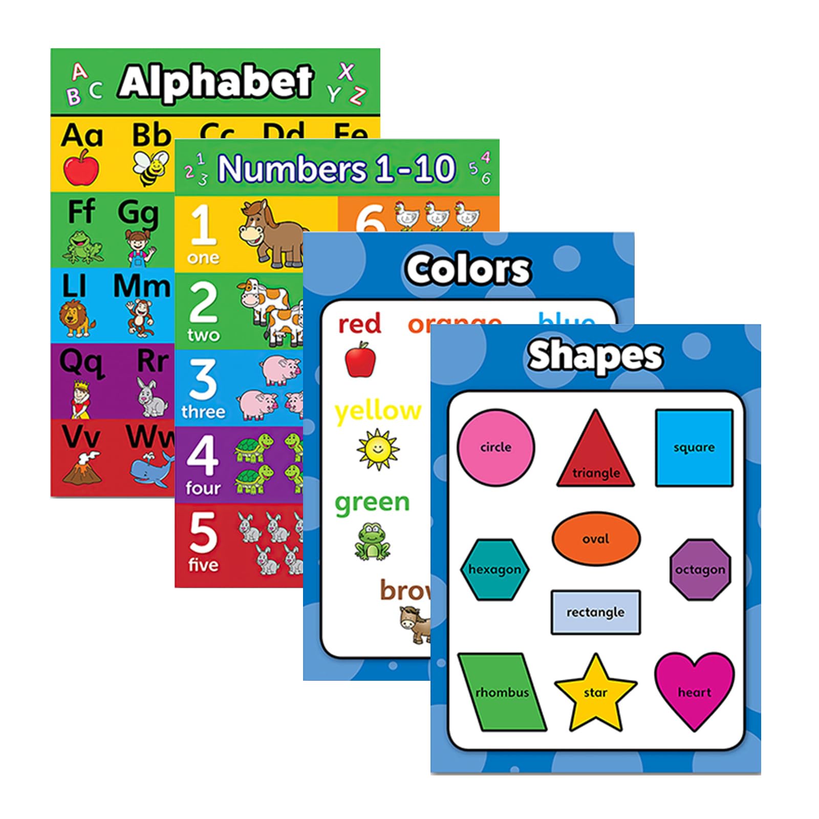 Amazon.com: senylanhxy preschool educational Learning 4 pack - ABC ...