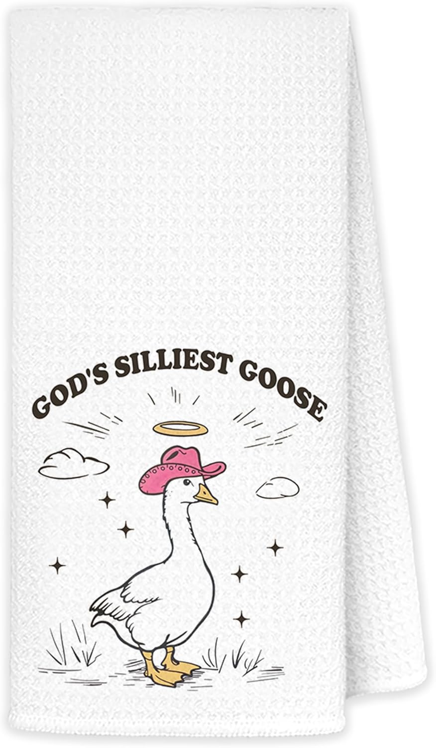 Amazon.com: JINYO Gods Silliest Goose Kitchen Towels, Funny Goose Hand ...