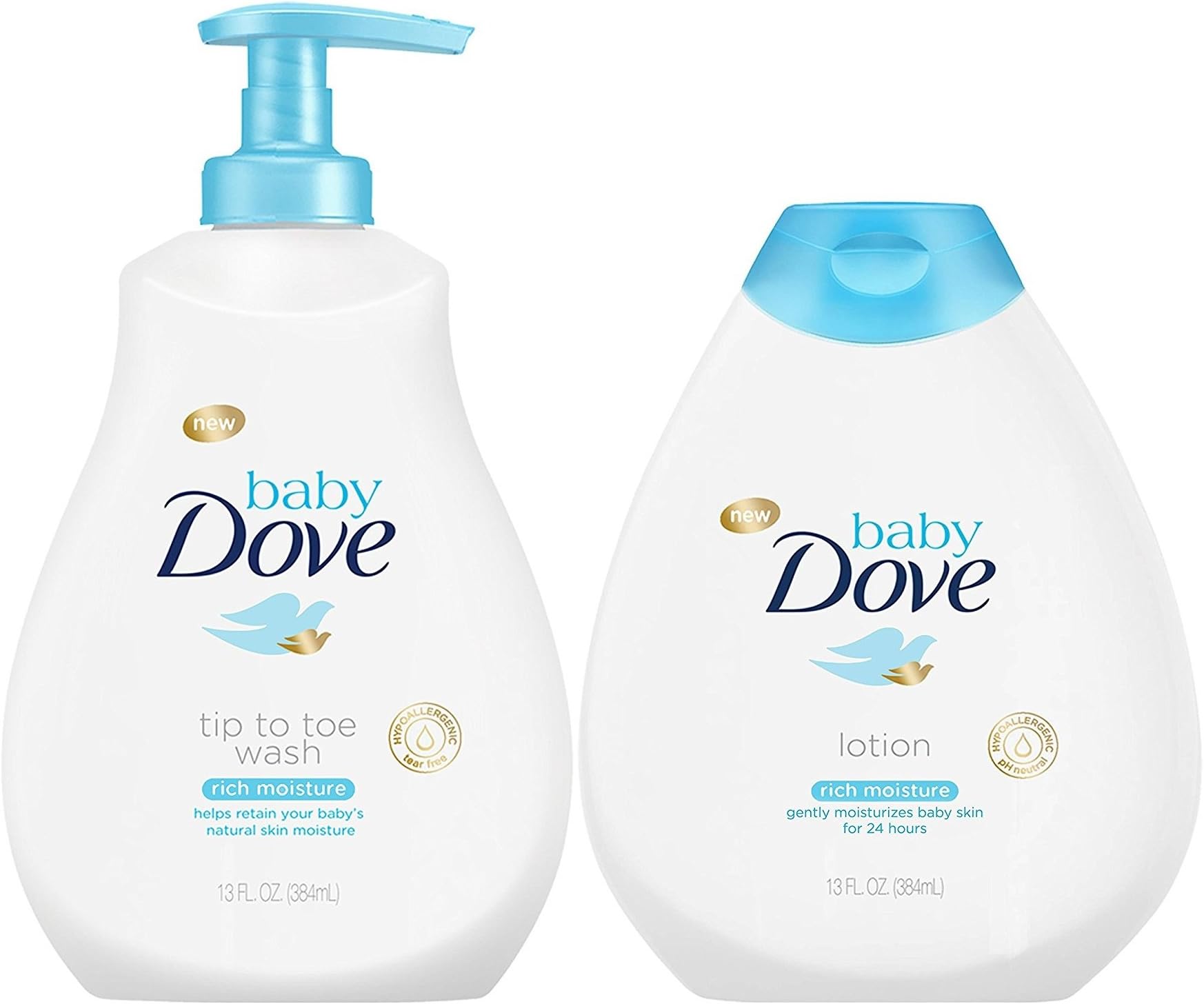 Amazon.com: Baby Dove Baby Wash and Shampoo Baby Bath Products for Baby ...