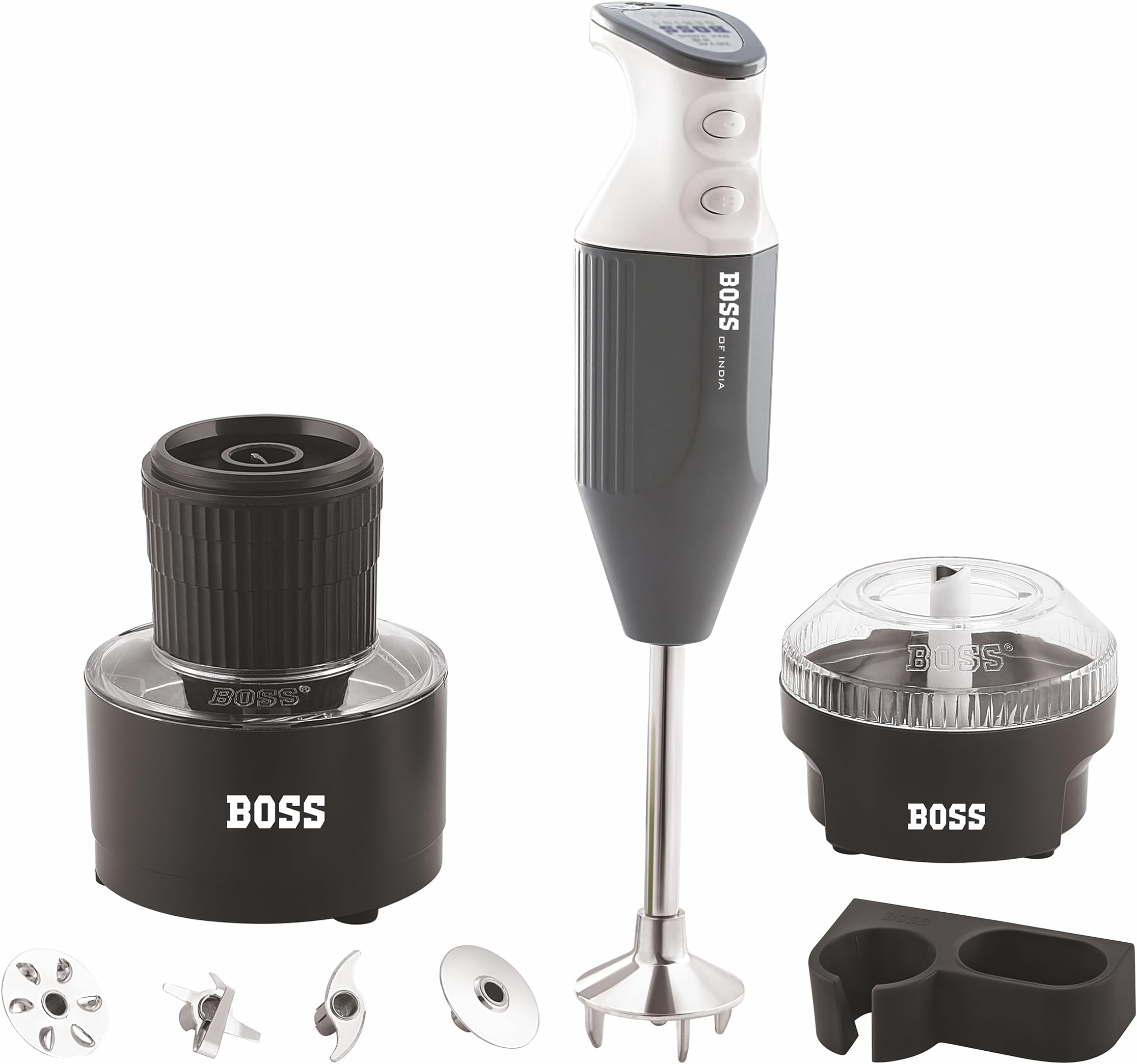 Buy BOSS Plastic Platinum Hand Blender With Long Shaft And Laquer ...