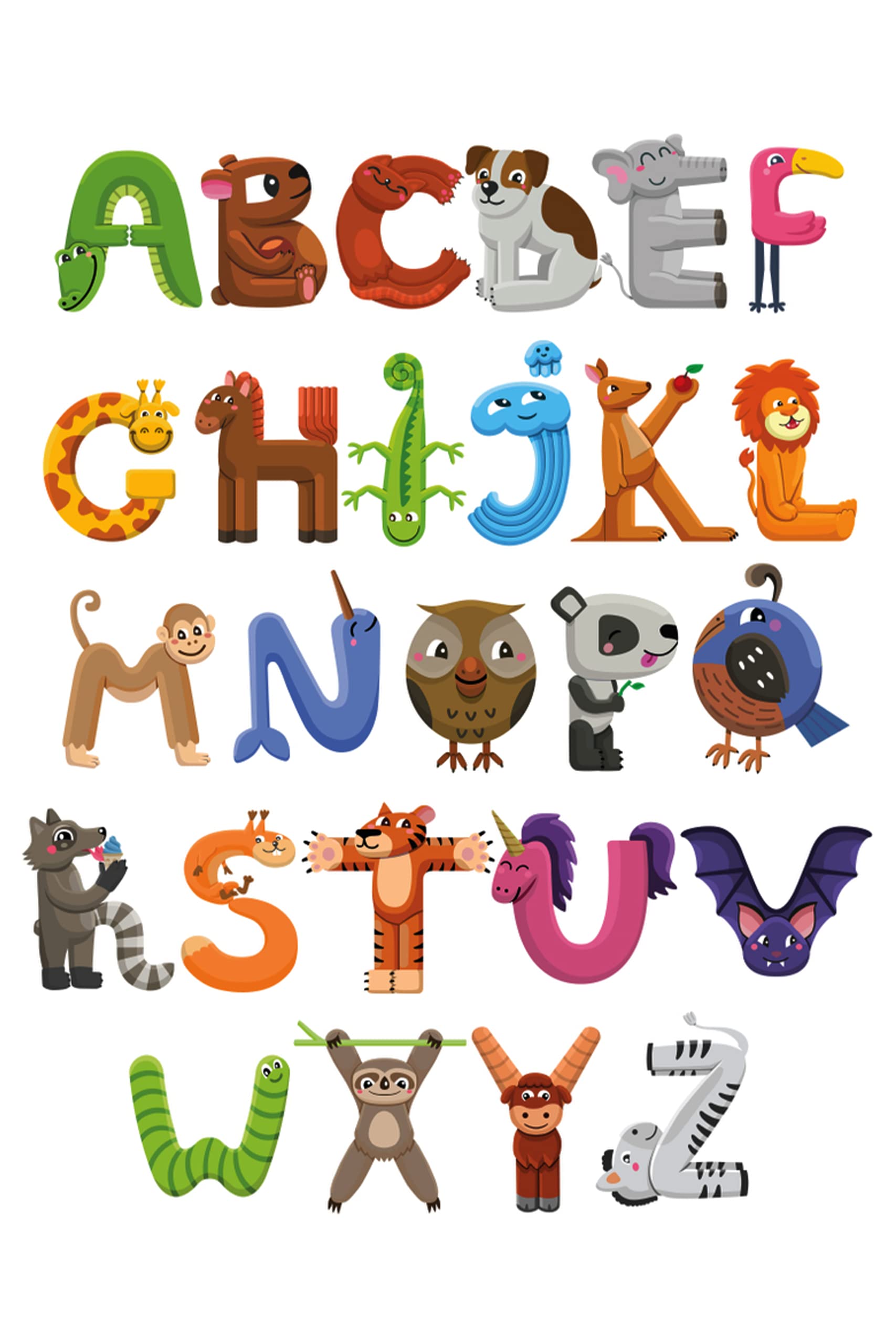 Animal Alphabet Letters Animal Alphabet Helene Pertl