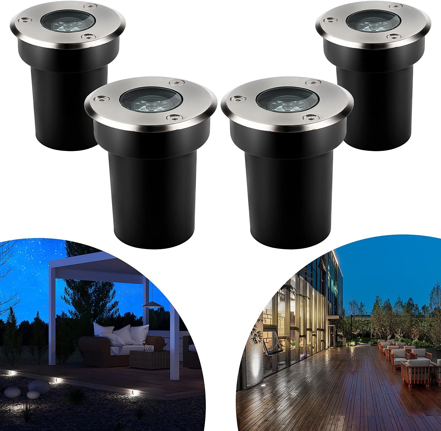 CPROSP 1W LED Buried Lights LED Neutral White, Garden Underground ...
