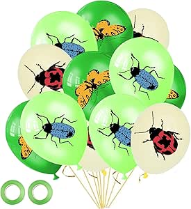 Amazon.com: YUEEBDFF 45 Pcs Bug Birthday Party Supplies, Insects Latex ...