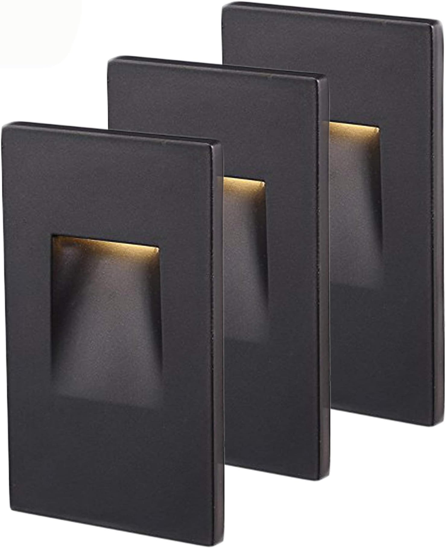 3X Eboka 120V LED Indoor Outdoor Step Light, 3W 100lm, cETLus, 3000K ...