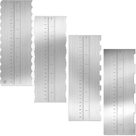 Amazon.com: 3 Pieces Stainless Steel Cake Scraper 10 Inch and Sided ...