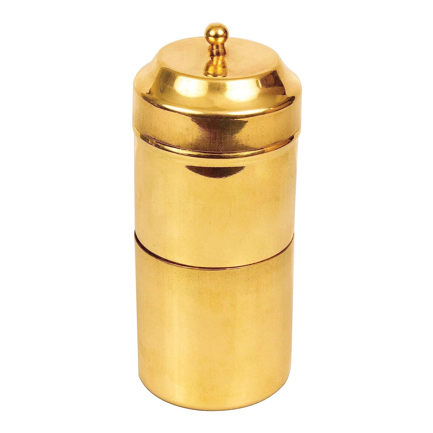SARADHA METALS Traditional Filter Coffee Maker, Brass, South Indian ...