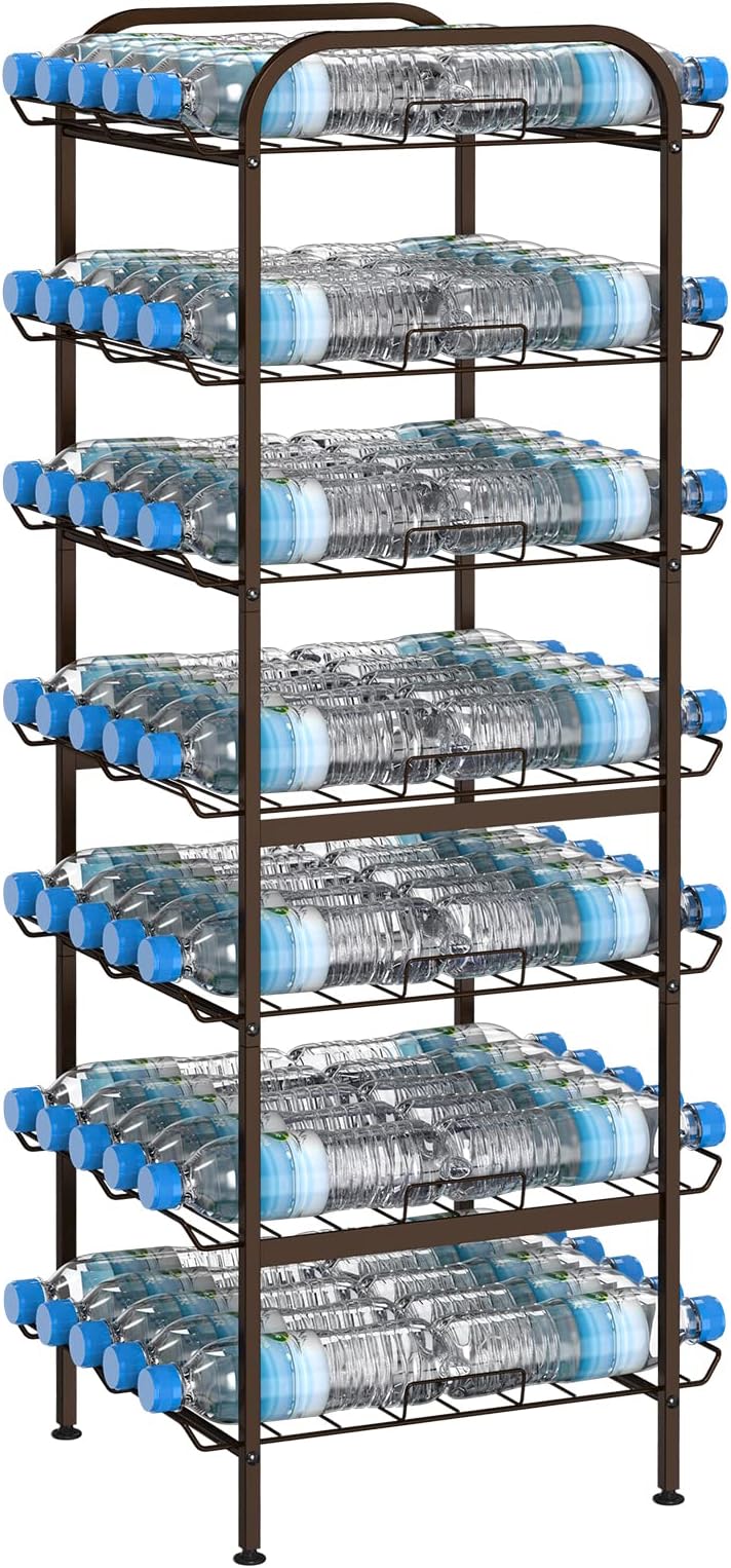 Amazon.com: GILLAS 7 Tier Water Bottle Storage Rack, Free Standing ...