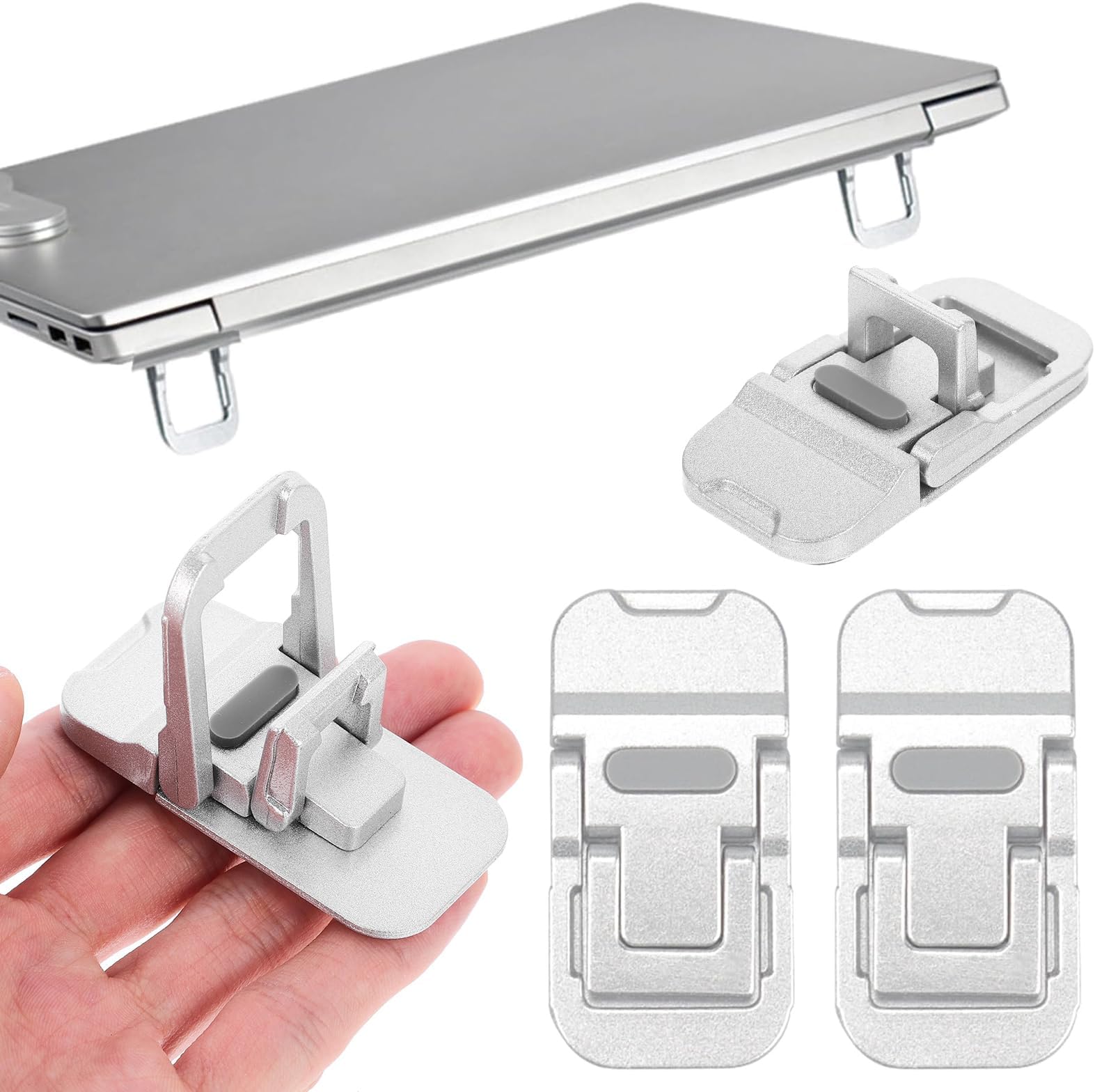 SIMDAO 2PCS Portable Keyboard Riser, Self-Adhesive Adjustment Foldable ...