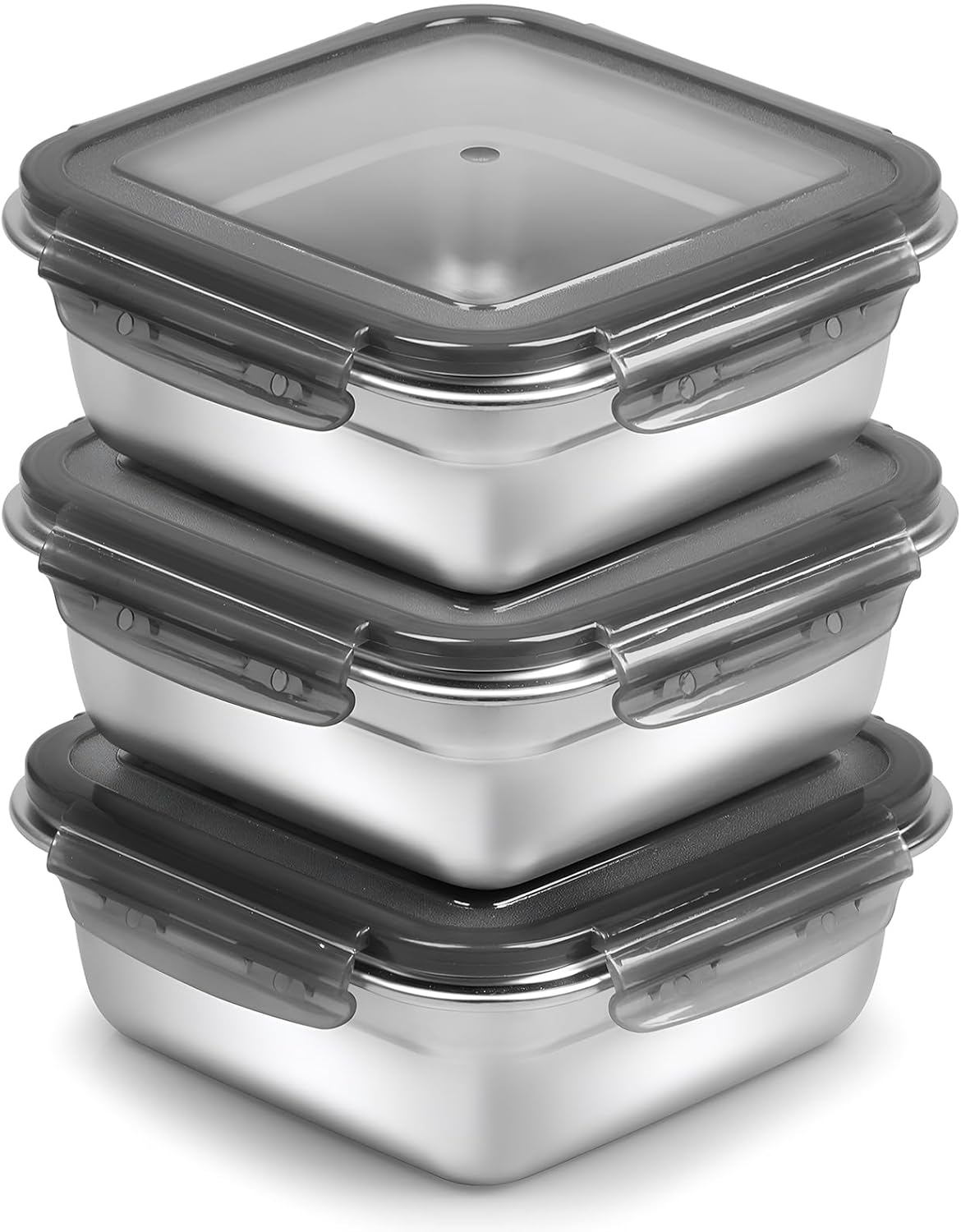 Amazon.com: 3 Pack Sandwich Containers, 24oz Stainless Steel Sandwich ...