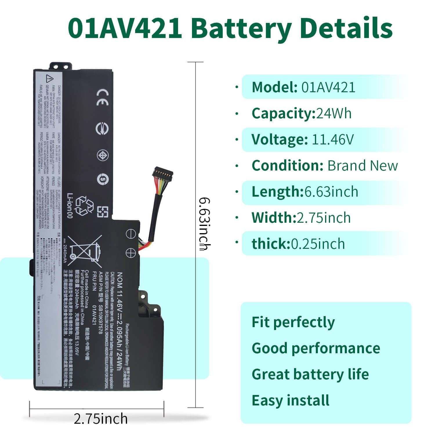 Snapklik.com : T480 T580 Internal Battery Replacement For Lenovo ...