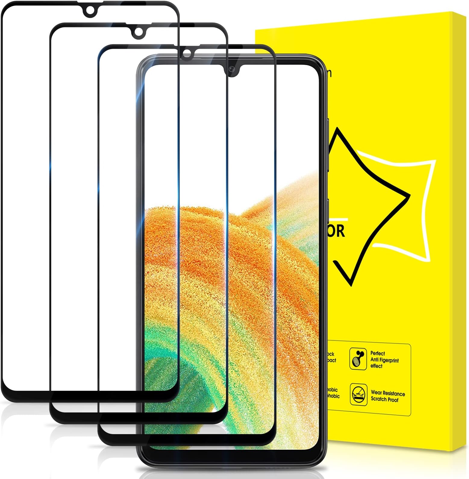 GiiYoon-3 PACK Screen Protector for Samsung Galaxy A33 5G/A50/A50S/A40S ...