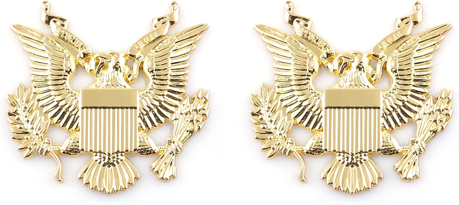 Amazon.com: 2Pcs Flying Eagle Car Emblem 3D Metal Badge Adhesive ...
