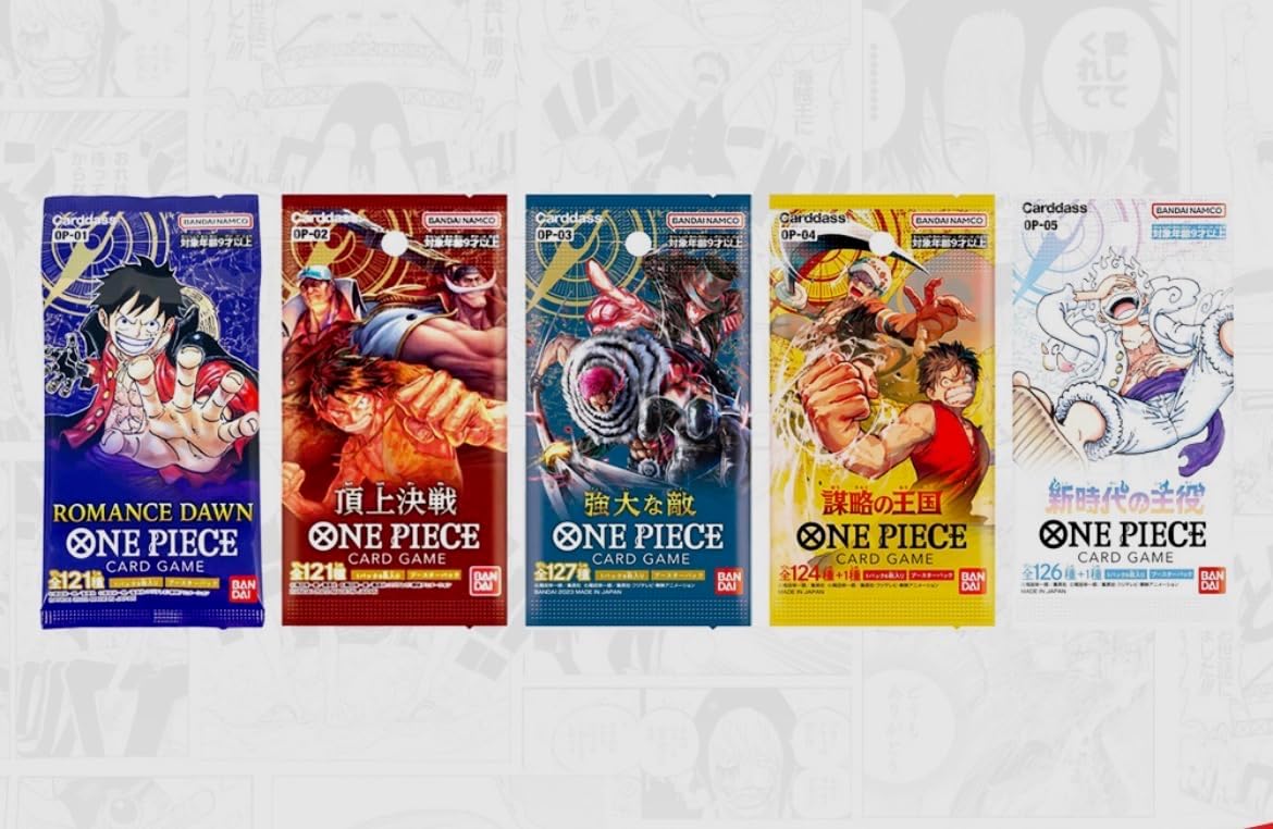 Amazon.com: One Piece Booster Packs (5 Pack - One from Each Iteration ...