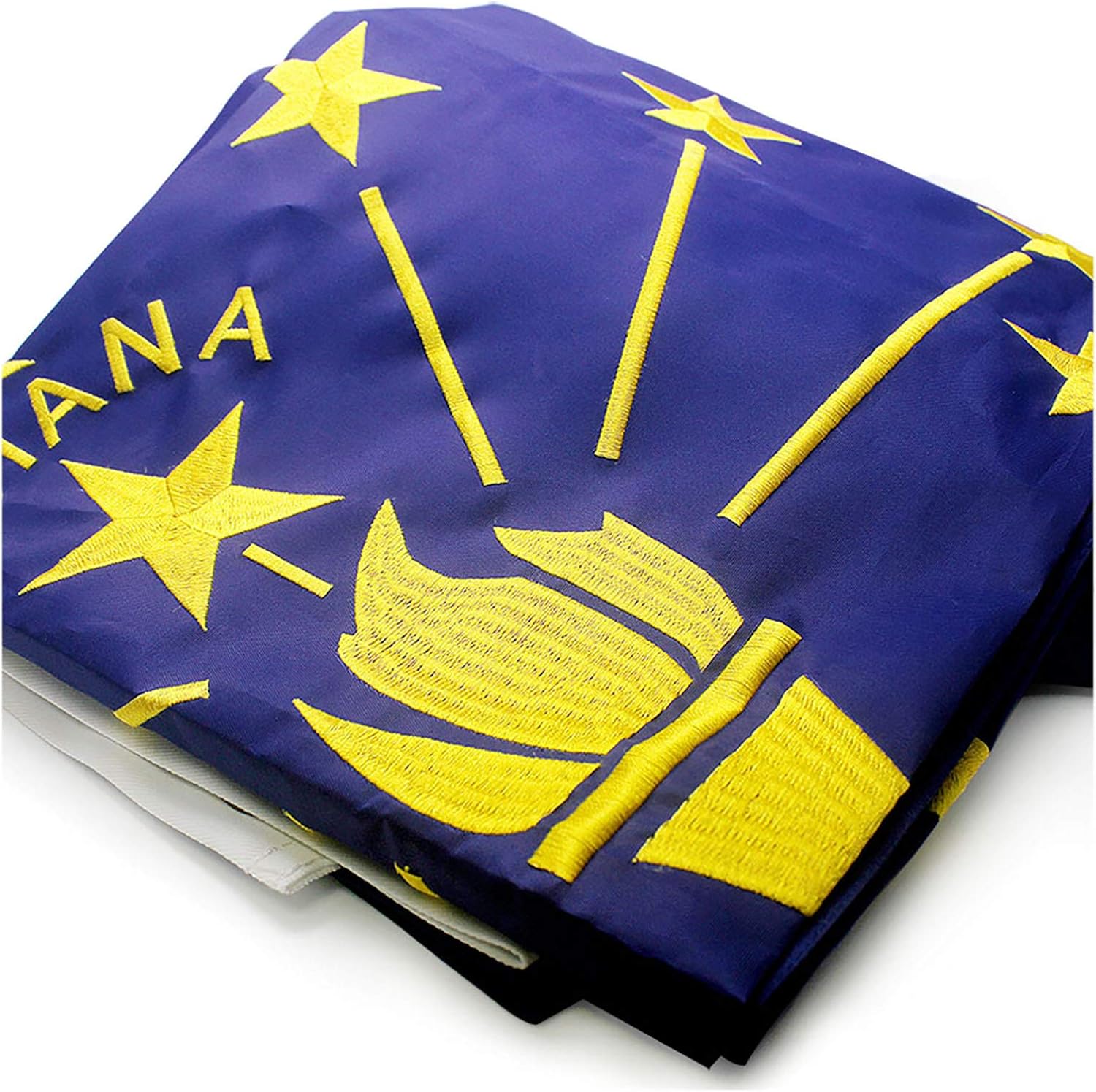 VSVO Indiana Flag 3x5ft. with Double Sided Embroidered, Long Lasting ...