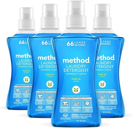 Amazon.com: Method Liquid Laundry Detergent, Fresh Air, 66 Loads Per ...