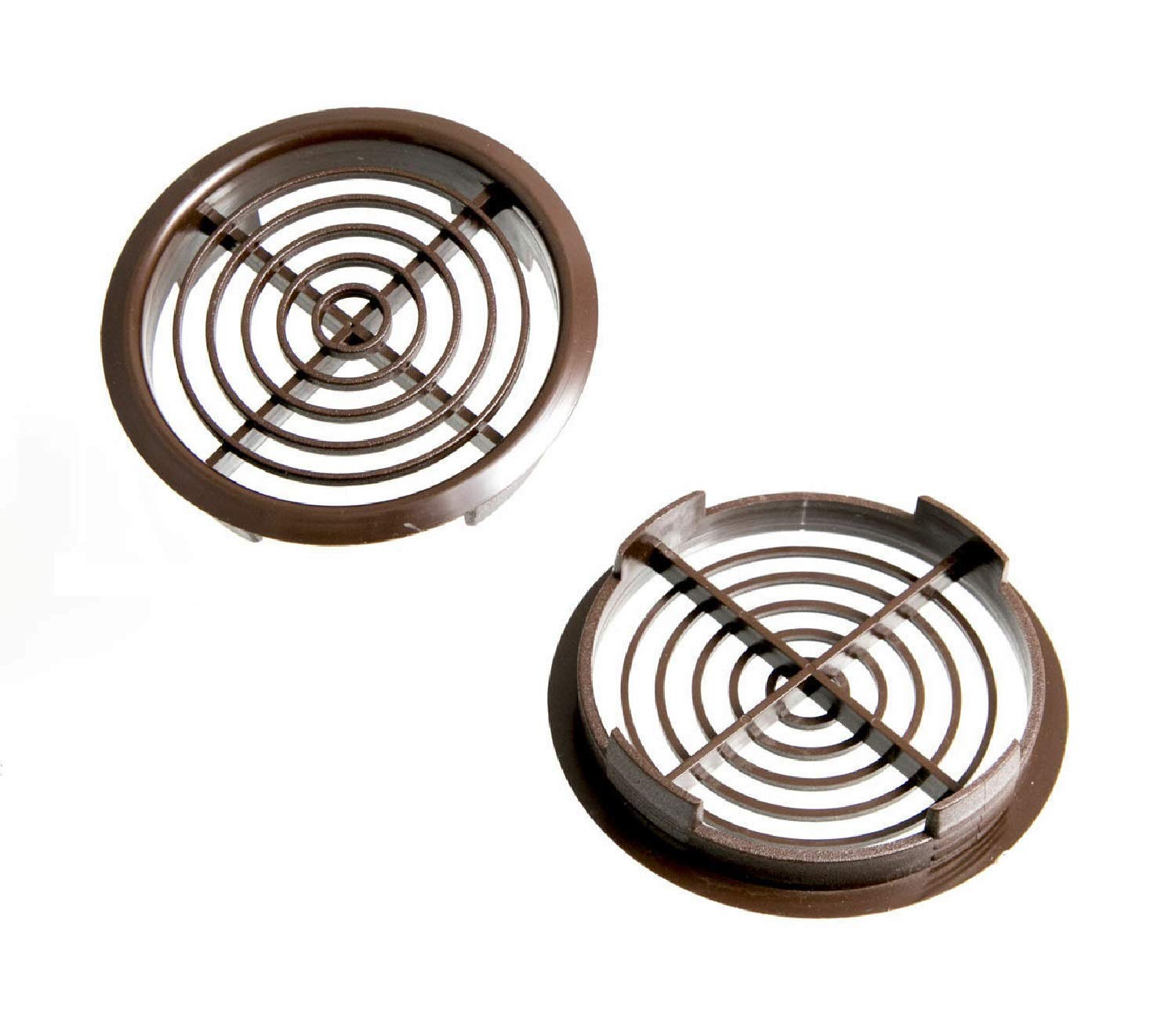 Merriway BH07432 (10 Pcs) Louvred Soffit Vent Push-In Roof Disc Fascia ...